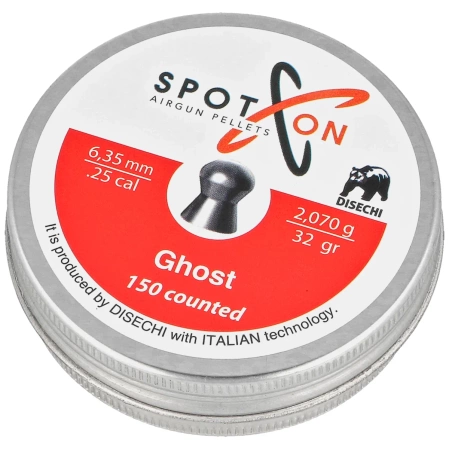 Spoton Ghost .25/6.35mm AirGuns Pellets, 150 psc 2.07g/32.0gr | Airgun ...
