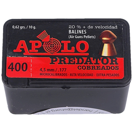 Apolo Predator Copper AirGun Pellets .177/4.52 mm, 400 pcs 0.70g/10.0gr ...